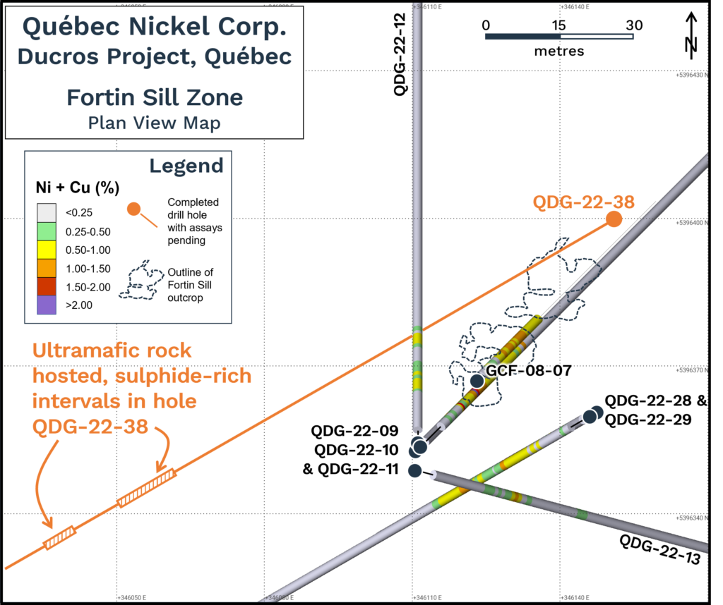 Québec Nickel Corp Drills Possible Extension Of The Fortin Sill Zone At ...